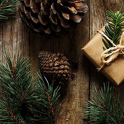 60 PCS Artificial Green Pine Needles Branches-Small Pine Twigs Stems Picks-Fake Greenery Pine Picks for Christmas Garland Wreath Embellishing and Home Holiday Garden Decoration