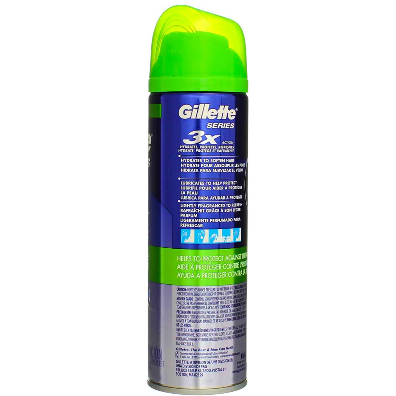 Gillette Series 3X Shave Gel Sensitive 7 Ounce (207ml) (3 Pack)