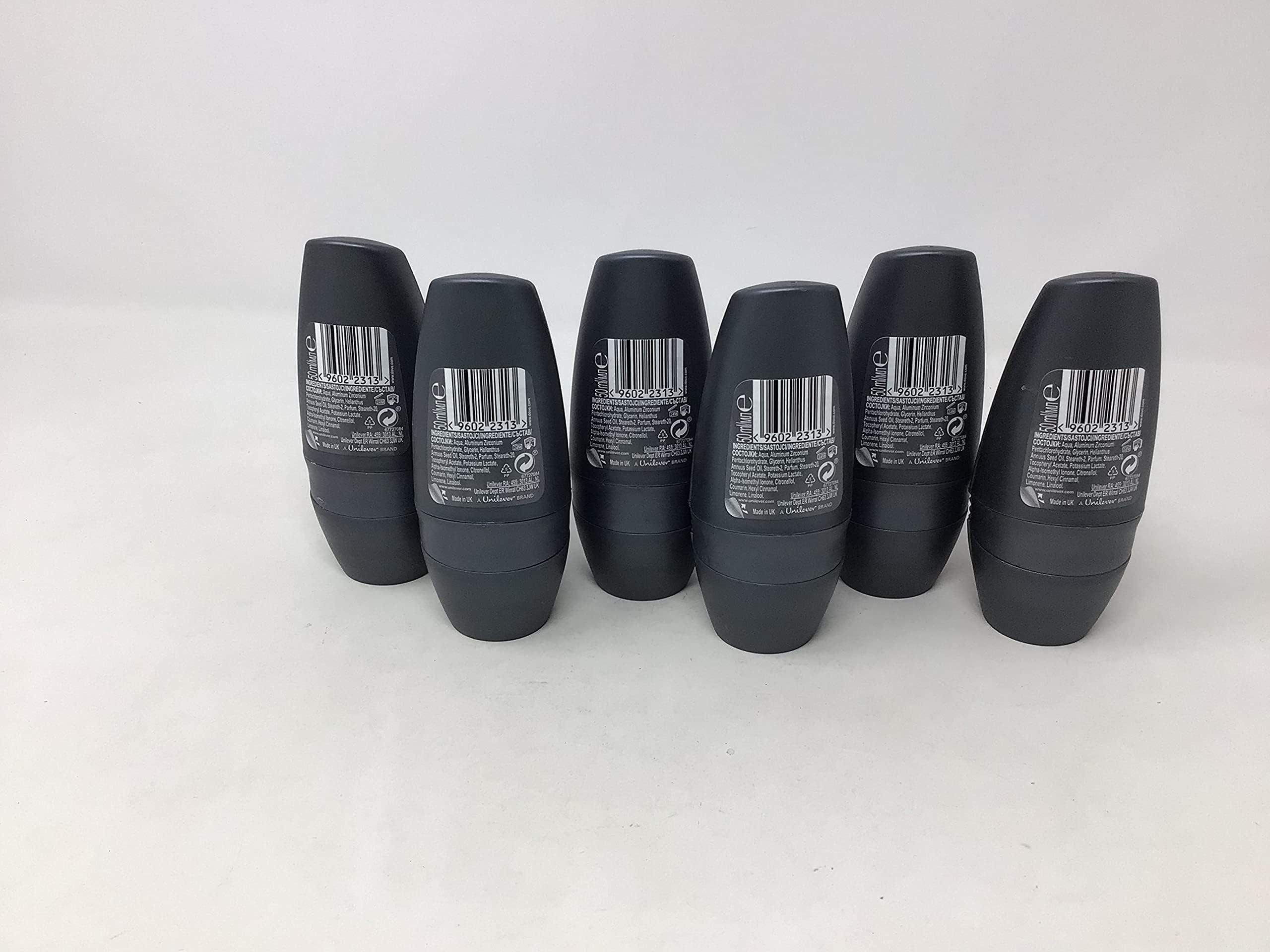 Dove Men + Care Antiperspirant Deodorant - Invisible Dry Roll-On (50ml) - Pack of 6