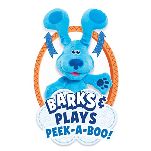 Blue’s Clues & You! Peek-A-Blue, Interactive Barking Peek-A-Boo Stuffed Animal, Dog