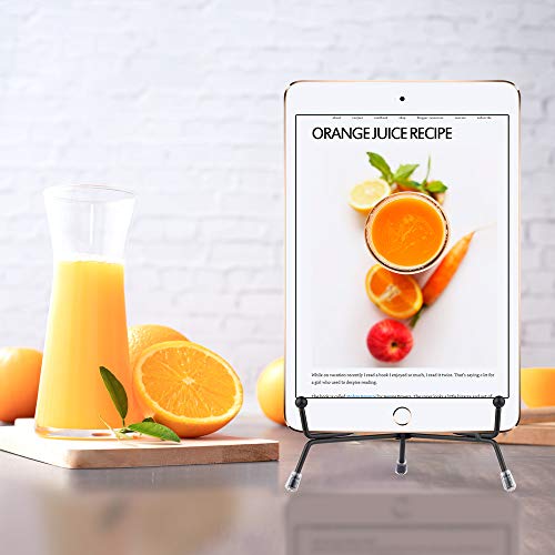 Mocoosy 6 Pack 3 Size Upgraded Anti-Slip Plate Stands for Display, 4 6 8 Inch Photo Holder Display Stand Set, Black Metal Iron Wire Frame Stand Easel for Pictures, Decorative Platter, Book and Arts