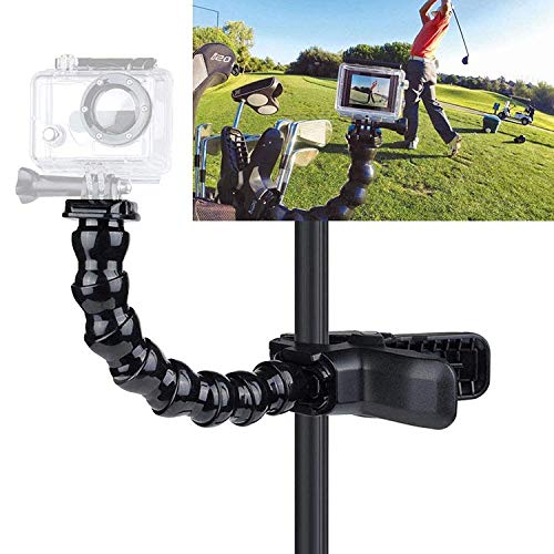 Eyeon Jaws Flex Clamp Mount Accessory Holder with Adjustable Gooseneck Arm for GoPro 2018 7 6 5 4 3, Xiaomi YI 4K, SJCAM, Campark, Apeman, Crosstour, Victure Camera
