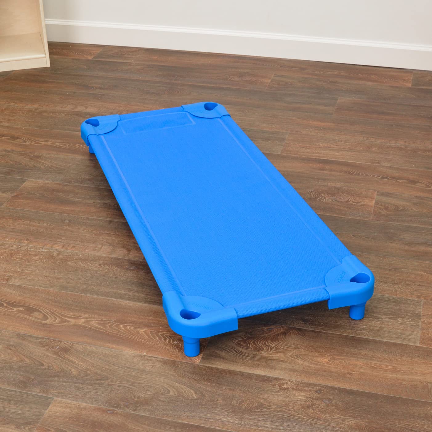 Children’s Factory Value Line Nap Cots, Kids Daycare and Preschool Sleeping Cot, Standard Size, Set of 4, Blue