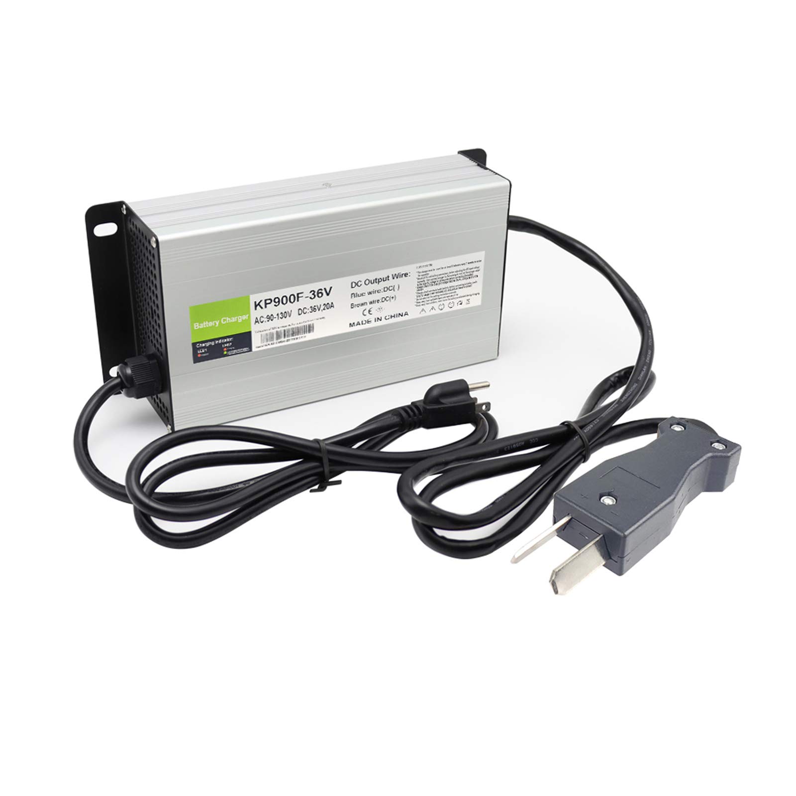 Golf Cart Battery Charger 36V 20A for 36 Volt Club Car/Yamaha Golf Cart with Crowsfoot Style Connector Crows Foot Plug