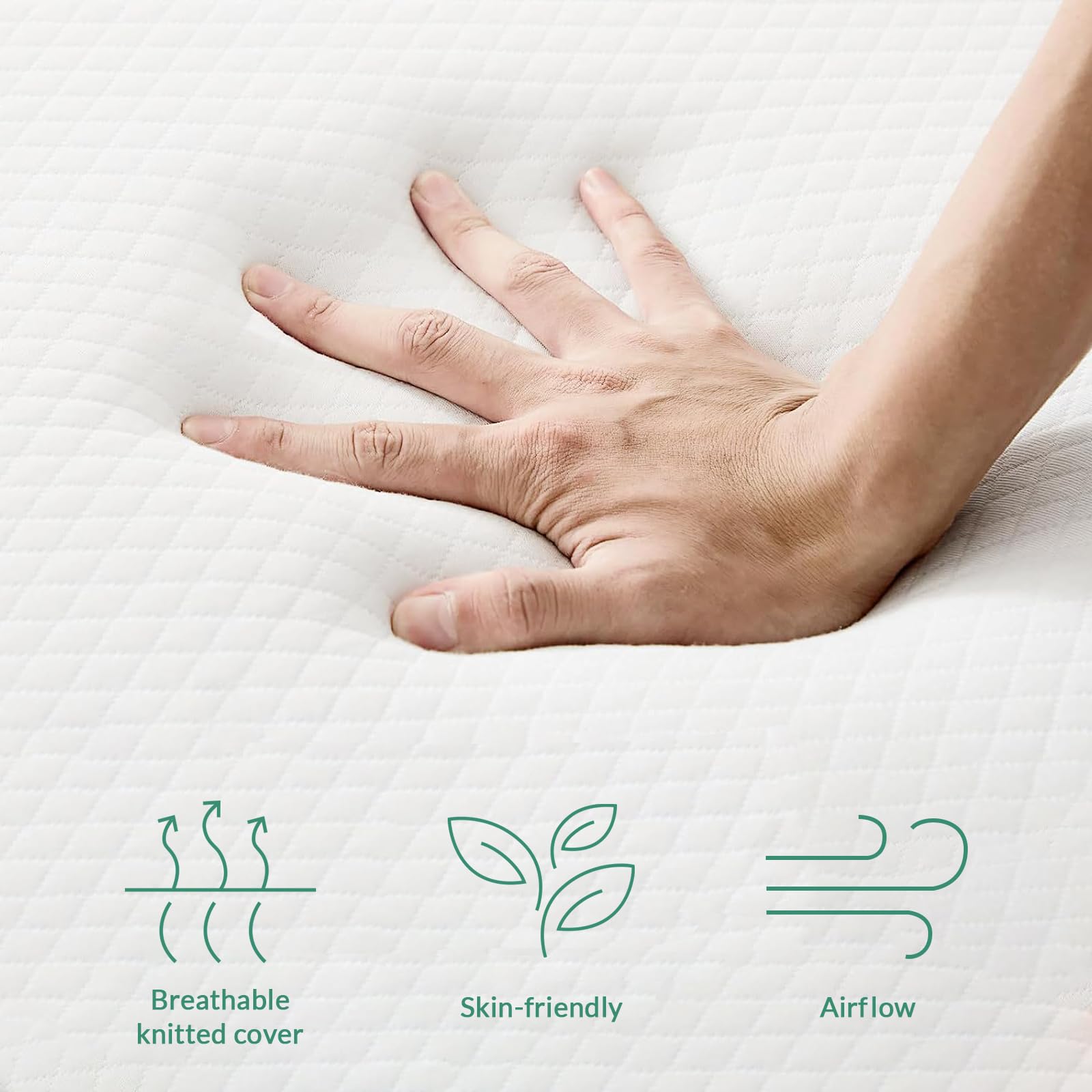 Airdown Tri-Fold Memory Foam Mattress, 4 inch Queen Folding Mattress with Washable Cover, Foldable Mattress Portable for RV Camping, Guest Mat, Easy Storage, 80"×60"×4"