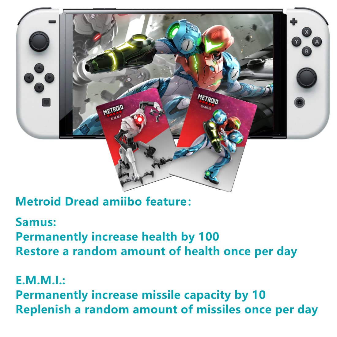BLUEGALA 8-pcs Metroid Dread Series Cards.