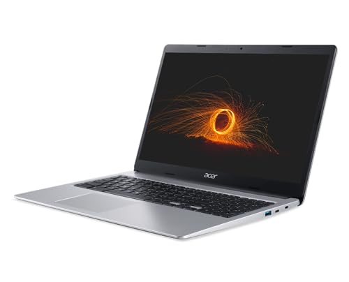 acer 15.6" Flagship HD IPS Chromebook, Intel Celeron N Processor Up to 2.79GHz, 4GB SDRAM, 128GB Storage, Webcam, Super-Fast 6th Gen WiFi, MSD Slot, Chrome OS, Dove Grey(Renewed)