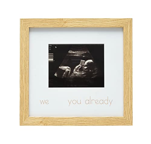 Reece Studio Thumbprint Sonogram Picture Frame, Gender Neutral Baby Keepsake Frame, Family Keepsake, With Included Ink Pad For Mom And Dad's Thumbprints