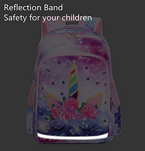 CAMTOP Girls Backpack for School Kids Backpacks Preschool Kindergarten Elementary Bookbag(Rainbow,Age 3-9 Years)