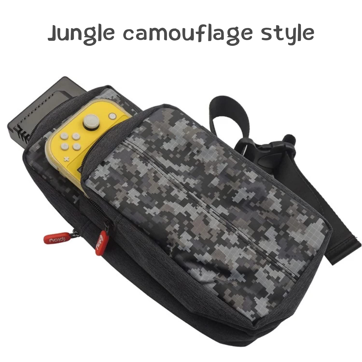 ENFILY Backpack Crossbody Travel Bag Compatible for Nintendo Switch/Switch OLED Model(2021) & Accessories, Nylon Waterproof Portable Shoulder bags, Carrying Case