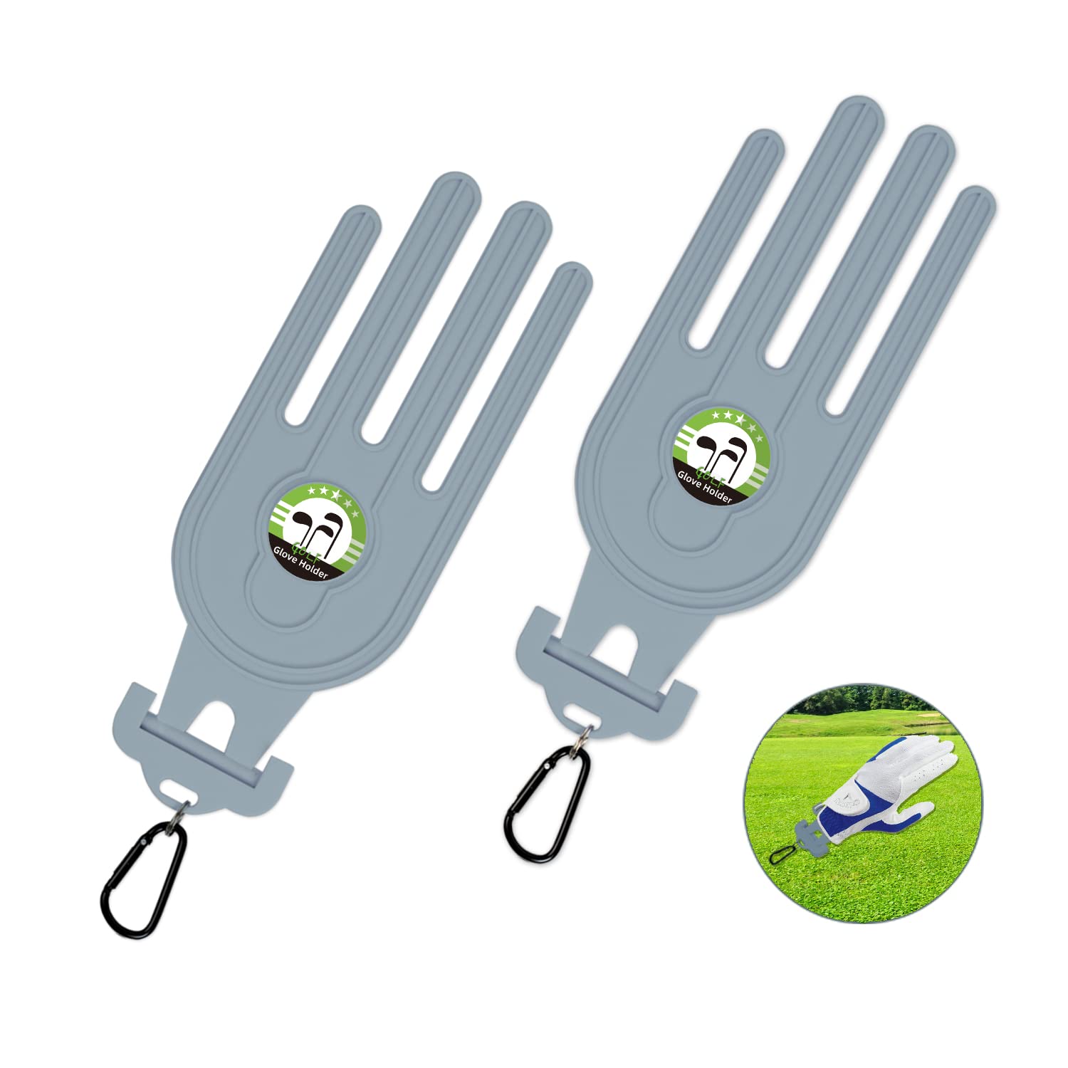 ACCTOLF Golf Glove Holder Dryer, Golf Glove Holder for Bag, Durable Sport Gloves Support Frame Tool Accessories Gifts for Men Women Golfer