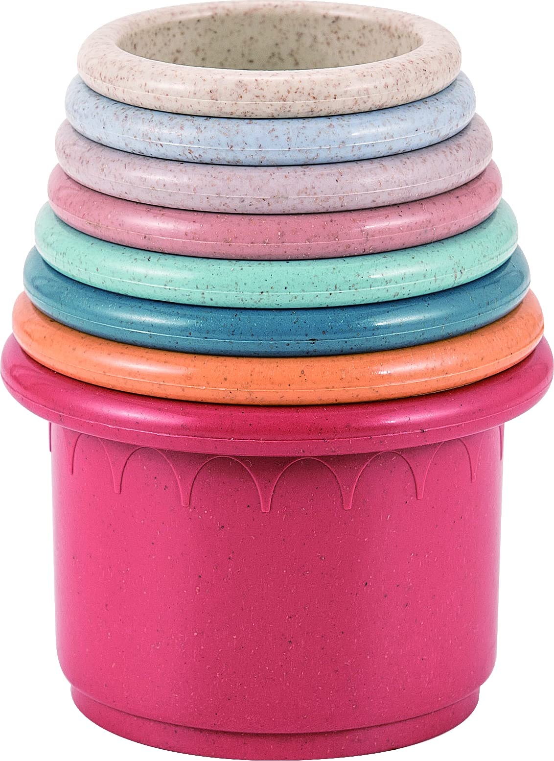 Belle Bear Stacking Cups Baby Toy, Bathing Toys and Building Toy for Early Educational Develop Toy Gifts for Boys and Girls(8 Pcs )