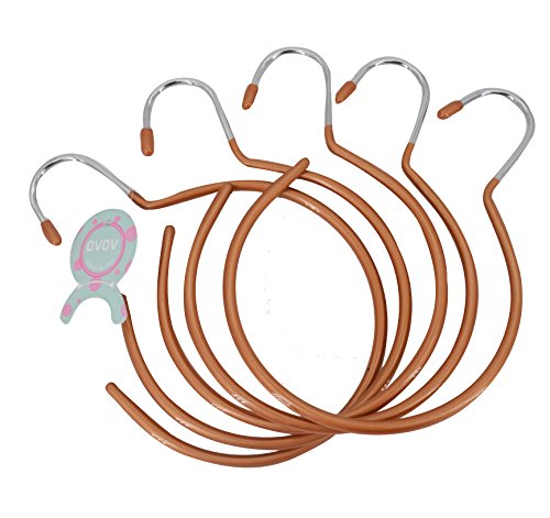 Home Storage Set of 5 Belt Ring Hanger Portable Multi-use Closet Organizer for Belts Ties Scarves