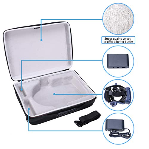 LTGEM EVA Hard Case for HTC Vive Pro Virtual Reality Headset or HTC Vive Pro 2 Headset
