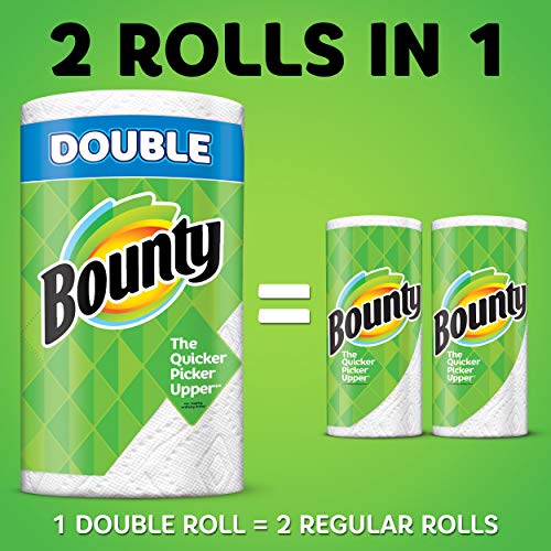 Bounty Select-A-Size Paper Towels, White, 6 Double Rolls = 12 Regular Rolls