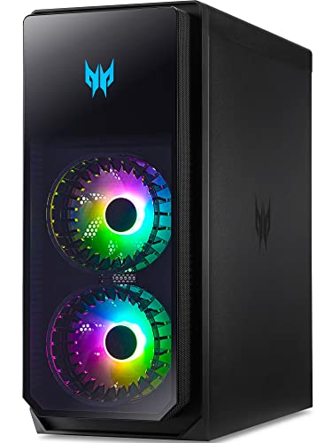 acer Predator Orion 5000 Gaming & Entertainment Desktop PC (Intel i7-12700F 12-Core, 16GB DDR5 4400MHz RAM, 2TB PCIe SSD + 6TB HDD (3.5), GeForce RTX 3080, WiFi, Win 11 Home) with 120W G4 Dock