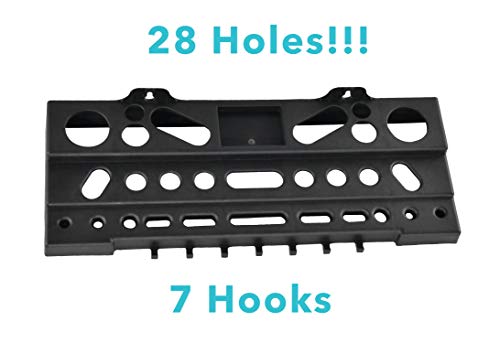 Home-X - Wall Mount Multi Tool Storage Organizer Rack | Perfect for Garage, Shop or Shed
