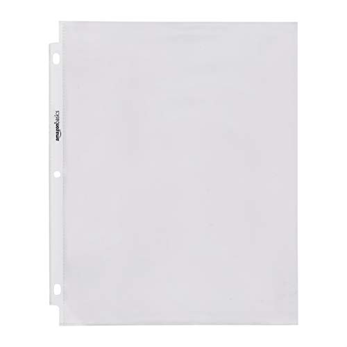 Amazon Basics Sheet Protector - Heavy Duty, Non-Glare, 200-Pack
