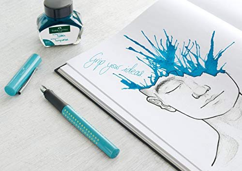 Faber-Castell 140916 Grip 2010 M Fountain Pen - Turquoise