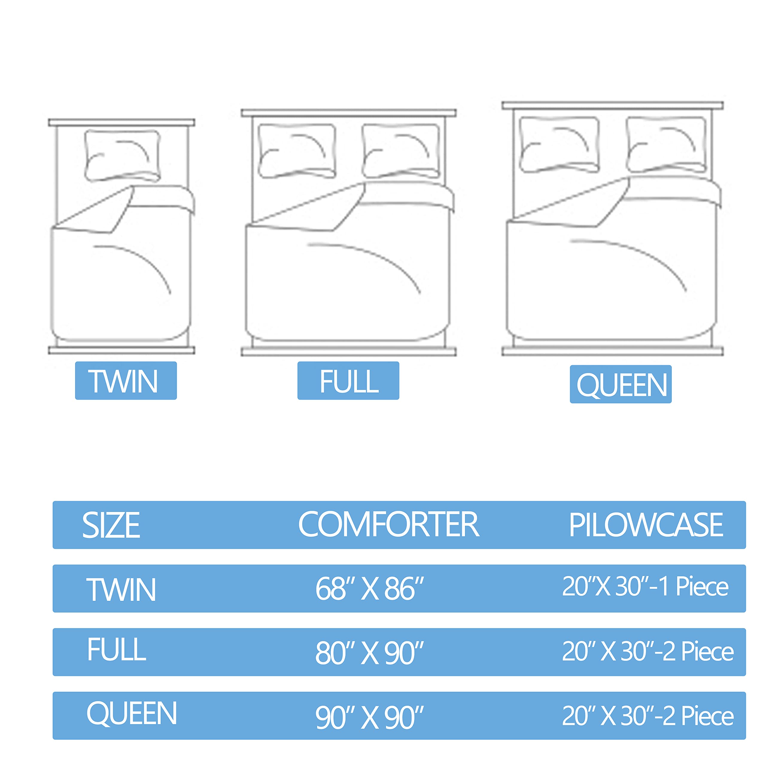 akkialla Gamer Bedding Sets for Boys, Queen Size 3-Piece Gaming Comforter Sets for Kids Teens, Soft Microfiber Video Game Bedding Sets for Game Lovers, 1 Comforter and 2 Pillowcase(White,Queen)