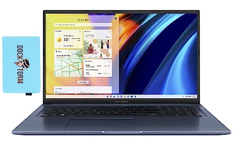 ASUS 2023 VivoBook 17X 17.3 Full HD IPS Home & Business Laptop (AMD Ryzen 7 5800H 8-Core, 40GB RAM, 1TB PCIe SSD, AMD Radeon, WiFi 6, Bluetooth 5.2, Webcam, HDMI, Backlit KB, Win 11 Pro) w/Hub