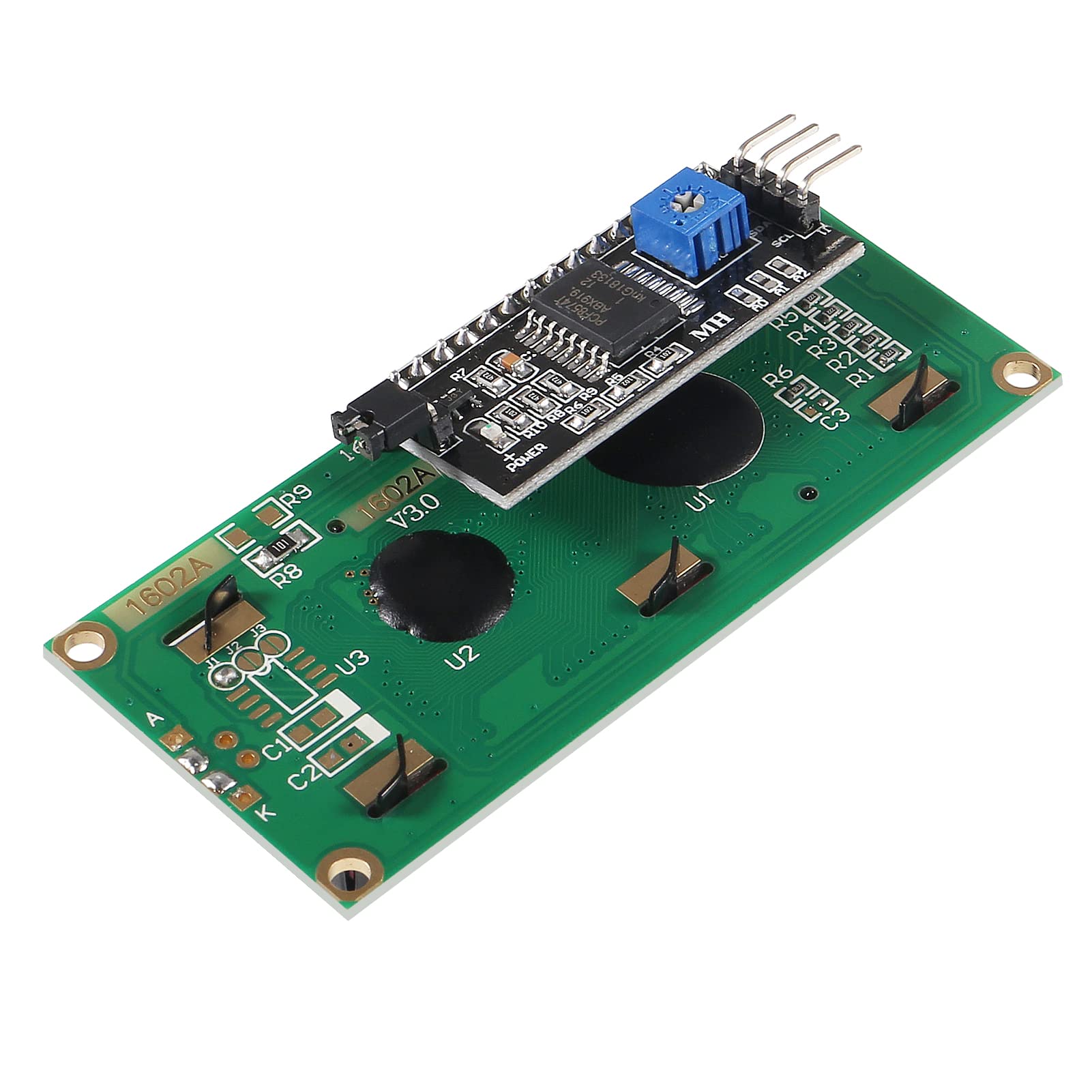 AITIAO 3 Pack 1602 LCD Display Module IC I2C TWI 16x2 Characters Serial Interface Adapter LCD Module for Raspberry Pi DIY Project IoT (Blue Display)