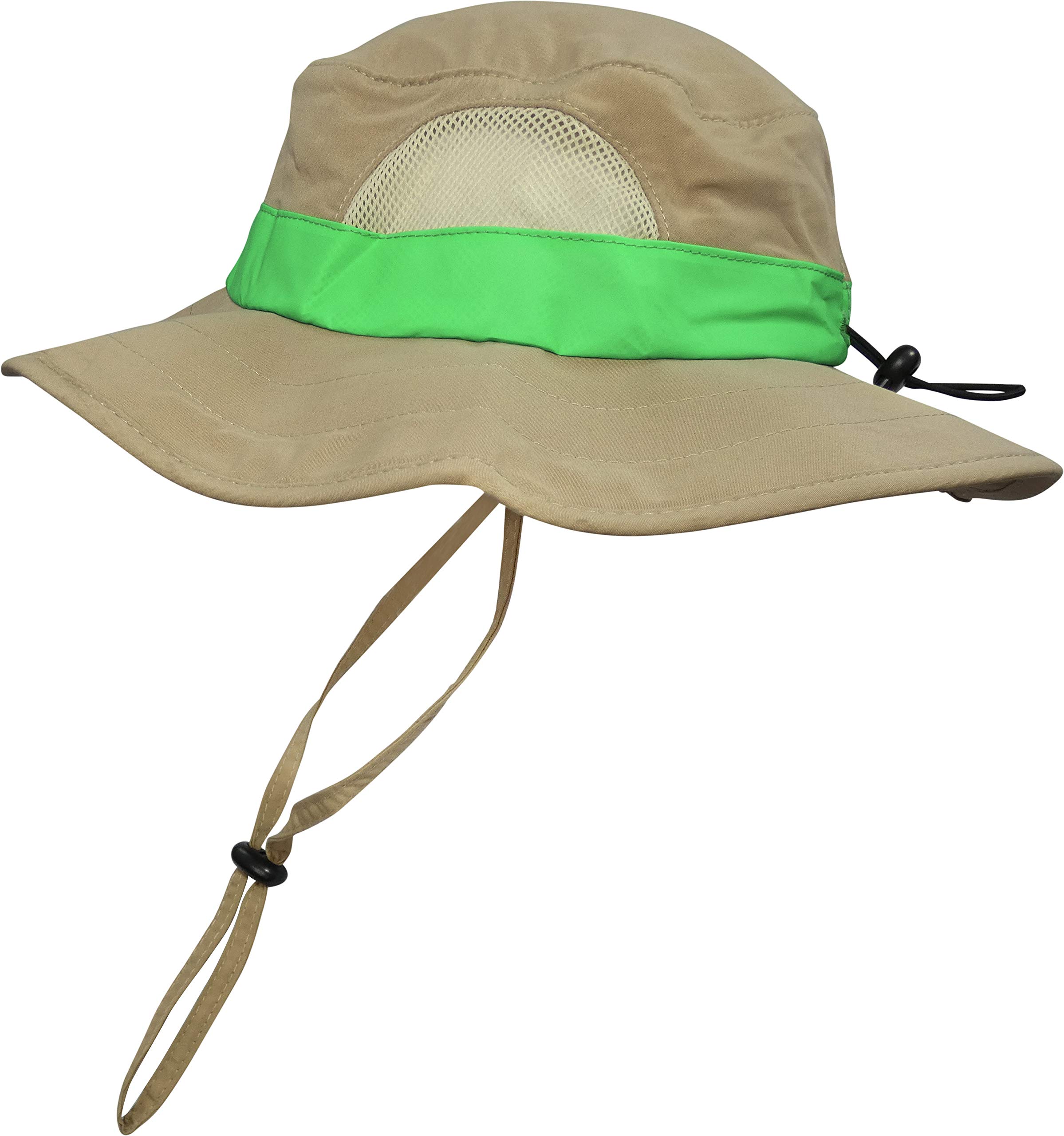 Eagle Eye Explorer Multi-Piece Set Cargo Vest with Reflective Safety Straps, 1 8x21 Magnification Binoculars and Safari Hat for Boys and Girls (Small/Medium, Tan and Green)