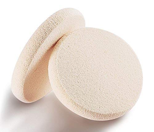 KOOBA 4pcs Round Makeup Sponges Supplement, Beauty Face Primer Compact Powder Puff, Blender Sponge Replacement for Cosmetic Flawless Foundation, Sensitive and All Skin Types
