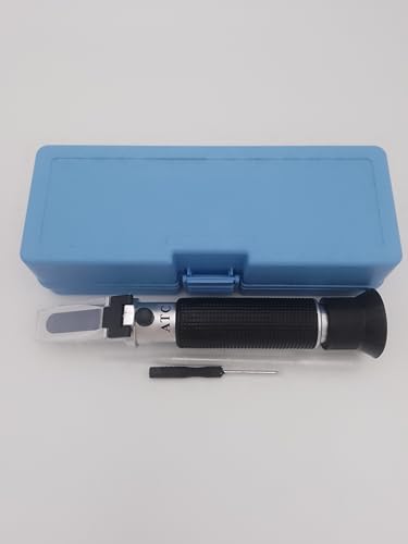 Alcohol Refractometer 0~80% for Liquor Spirit Alcohol Volume Percent Measurement with Automatic Temperature Compensation (ATC)