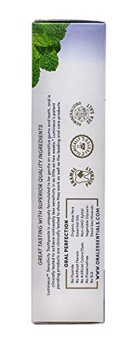 Lumineux Sensitivity Toothpaste - Fluoride Free, Certified Non-Toxic - NO Artificial Flavors, Colors, SLS Free, Dentist Formulated - Relieves Sensitive Teeth Without the Harm - 3.75 Oz