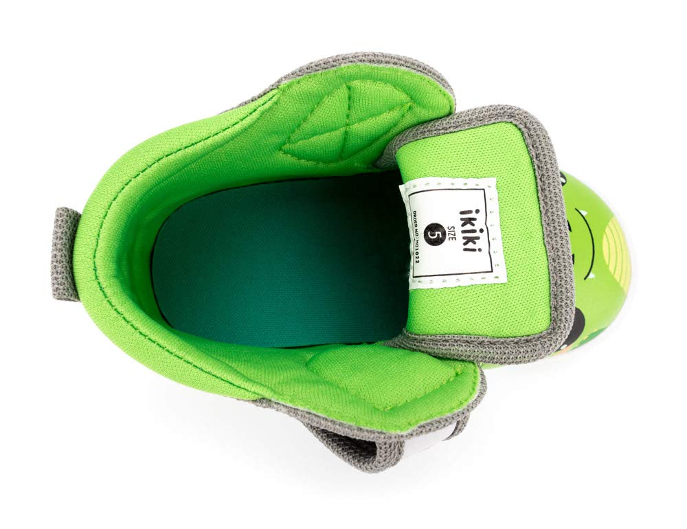 ikiki Squeaky Shoes for Toddlers/Little Kids (Fierce Dragon, Green, Size 8)