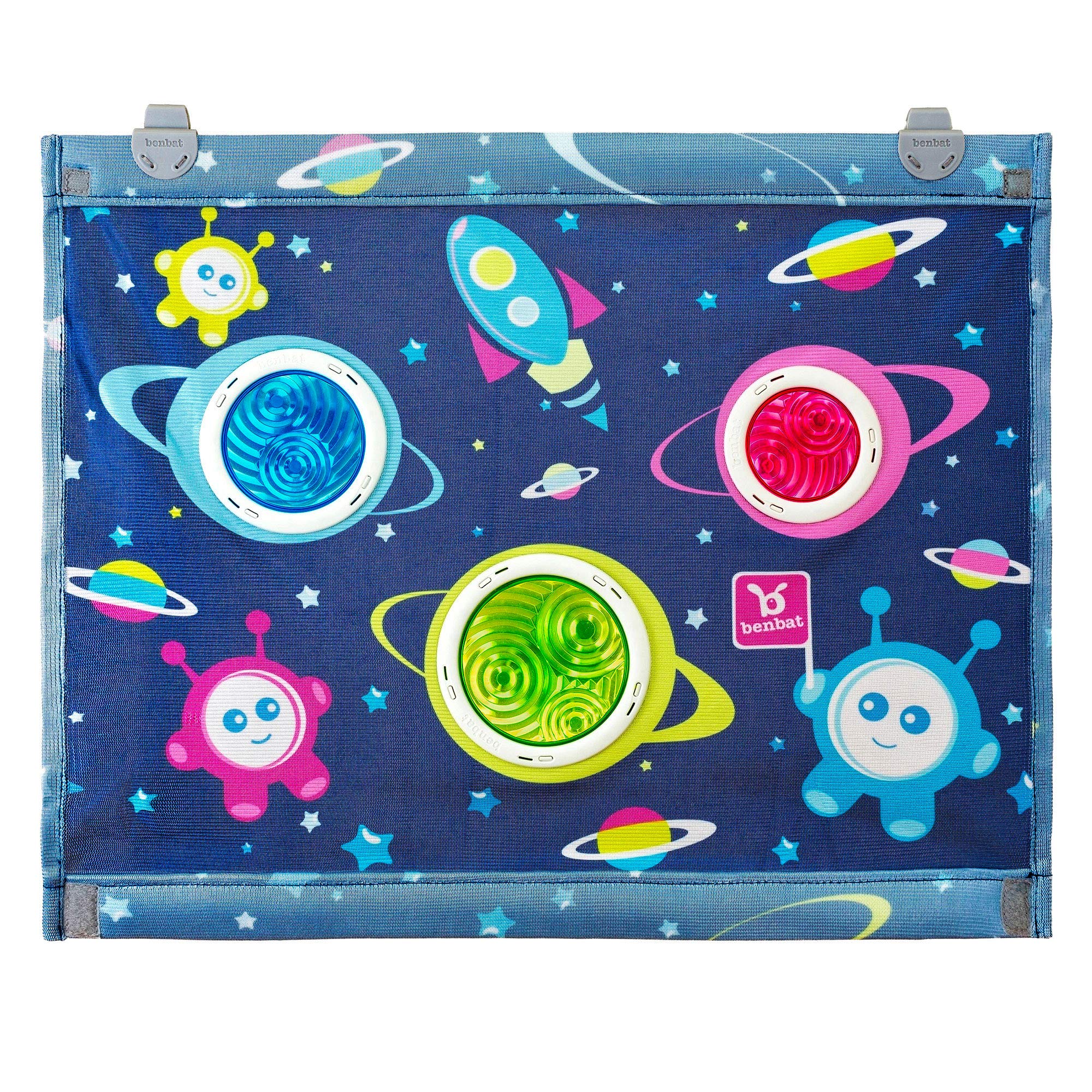 Benbat Sunshade for Cars - Space Pattern Car Sunshades for Kids and Car Window Shades for Baby - Premium Car Sunshades and Car Side Window Shade - Gifts for Baby Shower and Newborn Gifts (Blue)