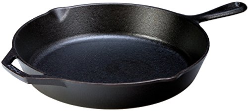 Lodge Seasoned Cast Iron 2 Skillet Bundle. 12 inches and 10.25 inches Set of 2 Cast Iron Frying Pans