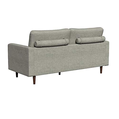 Amazon Brand β Rivet Cove Mid-Century Modern Tufted Apartment Sofa, 72"W, Light Grey