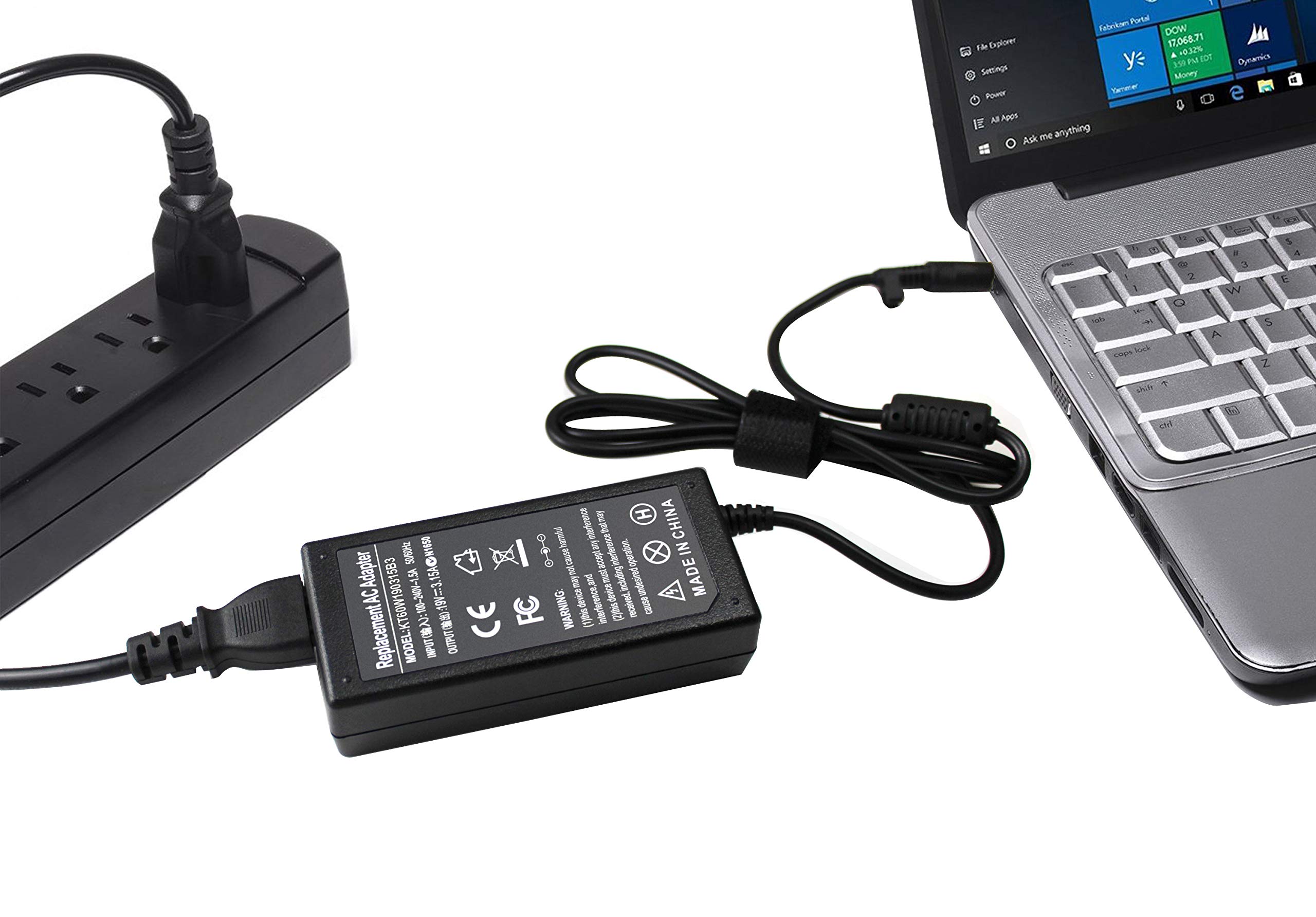 60W 19V 3.15A Laptop Charger for Samsung NP300E4C NP300E4E NP300E5A NP300E5C NP300E5E NP300V5A NP305E5A NP305E7A NP305V5A NP350U2A NP350V5C NP355E5C NP355V5C NP365E5C