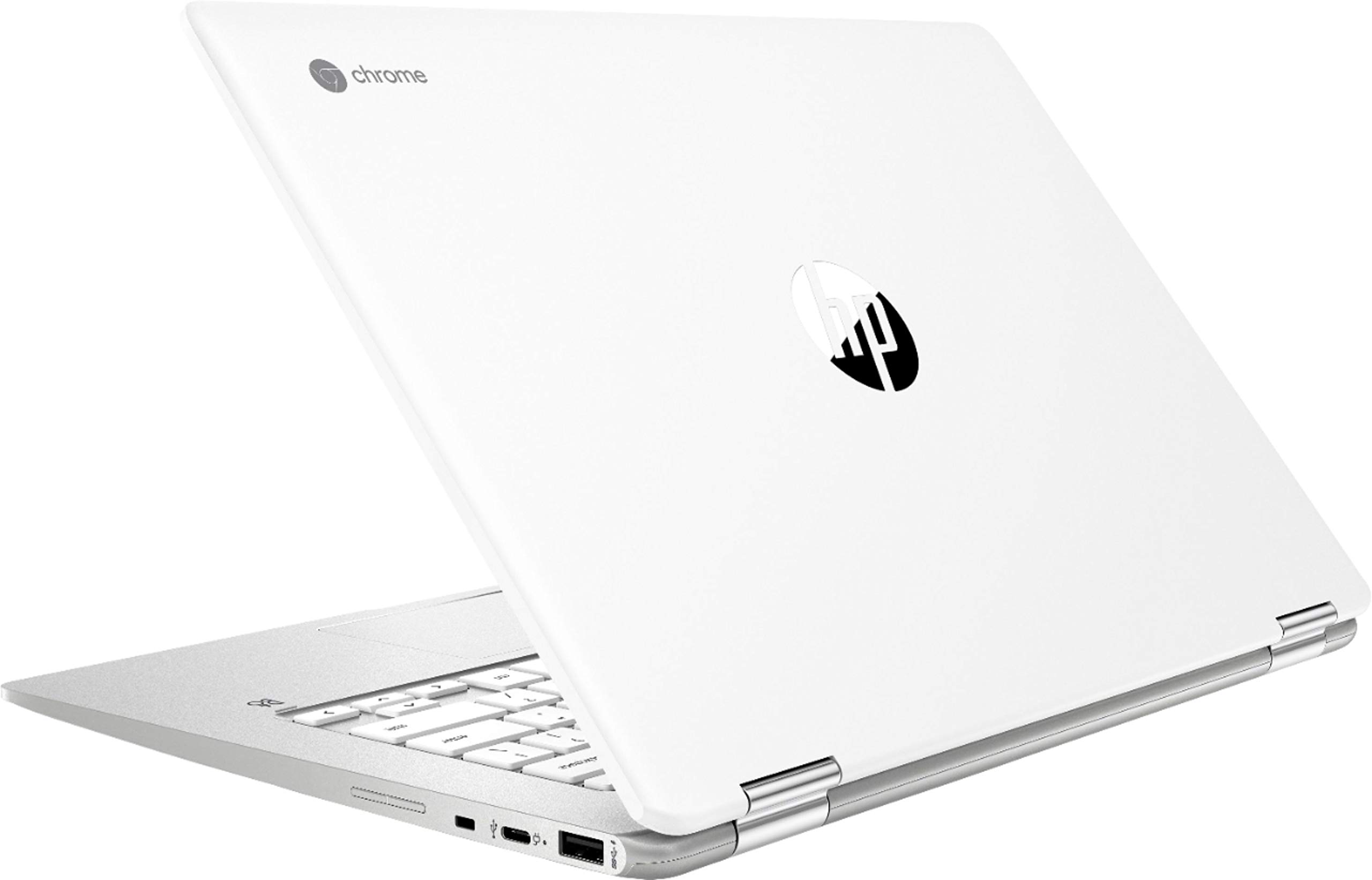 HP 2021 Chromebook 14 Inch Touchscreen 2-in-1 Laptop with Webcam, Intel Celeron N4000 up to 2.6 GHz, 4GB RAM, 32GB eMMC, Bluetooth, USB Type-C, Chrome OS + NexiGo 32GB MicroSD Card Bundle