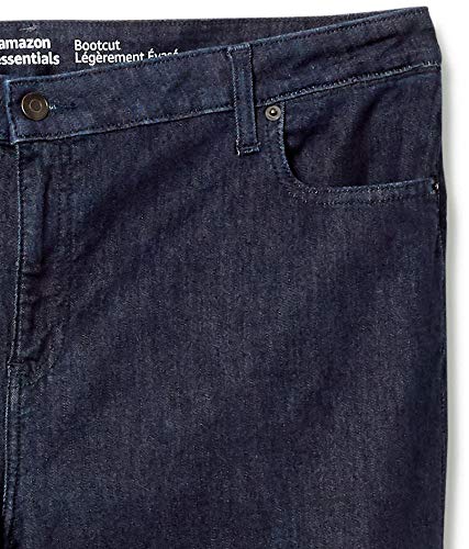 Amazon Essentials Women's Mid-Rise Slim Bootcut Jean, Rinsed, 14 Long
