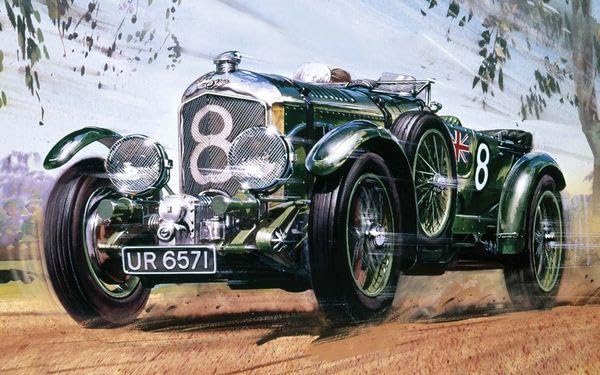 Airfix Vintage Classics 1930 4.5 Litre Bentely 1:12 Historic Sports Car Plastic Model Kit A20440V,Unpainted