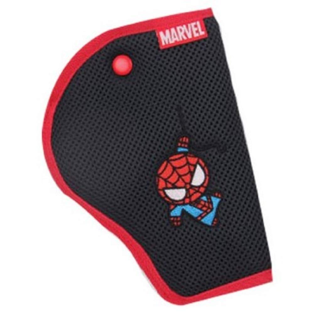 Marble Hero Kids Car Seat Safety Belt Cover, 1P, Spider Man Black#