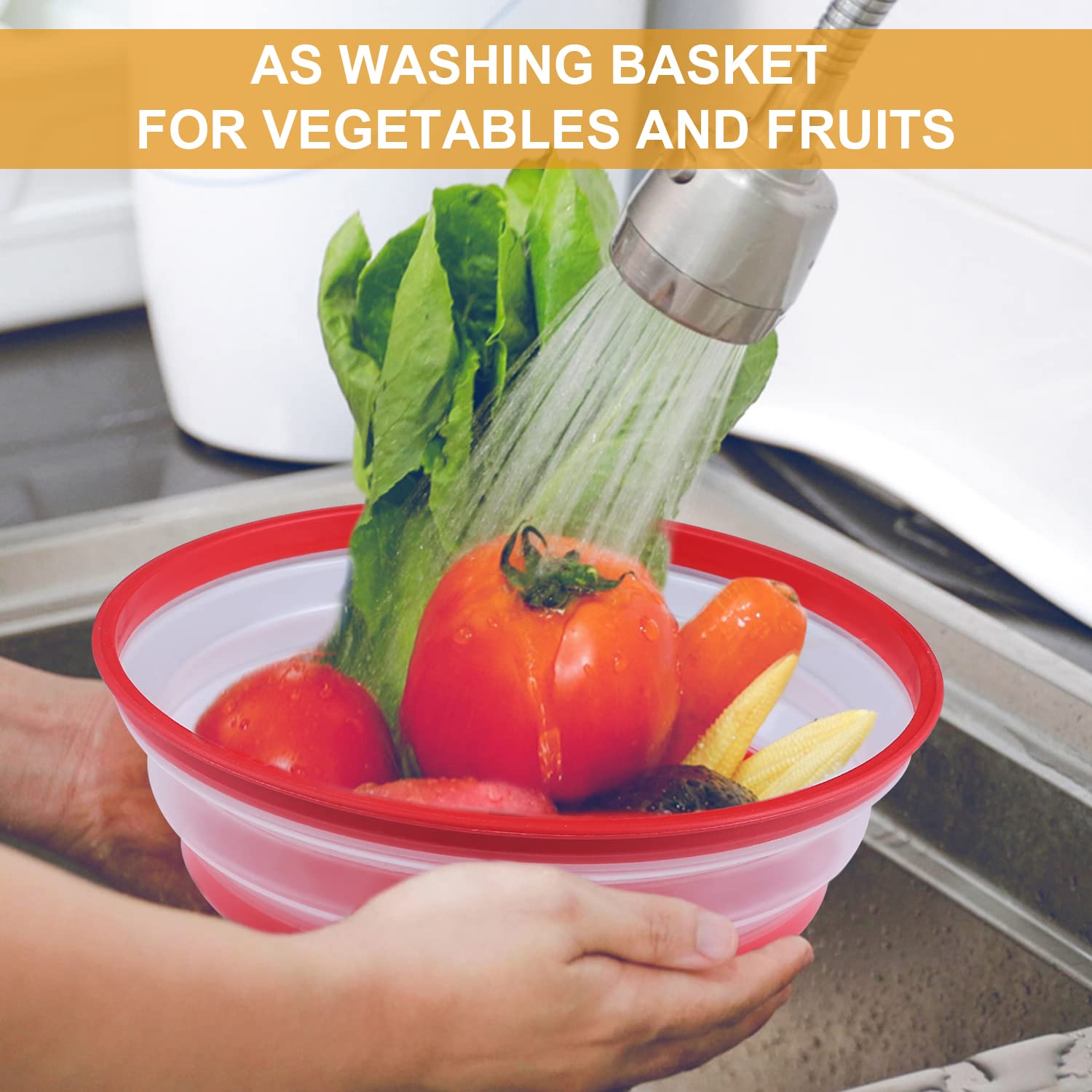 ANZEKE Vented Collapsible Microwave Splatter Cover,Food Cover,Colander Kitchen Gadget,Include Anti-scald Silicone Mats,Dishwasher-safe,BPA-FreeSilicone & Plastic(2Set Grey And Red)