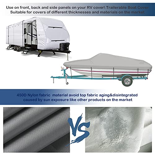 Collyon RV Cover Patch Kit,Self Adhesive Patchfor Sail Tarp Boat Covers and More(3PCS)