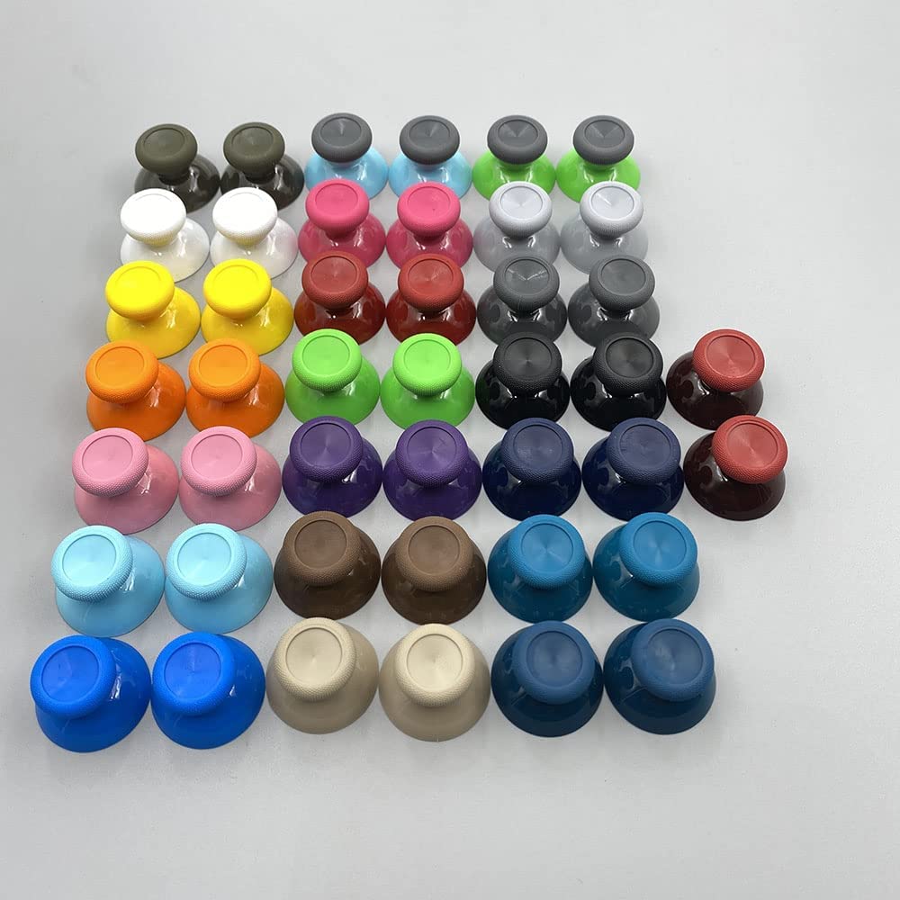 2Pcs Analog Joystick Stick Caps Mushroom Button Thumbstick Thumb Cap for Xbox One for Xbox Series S X Console Replacement Kit (Coffee)