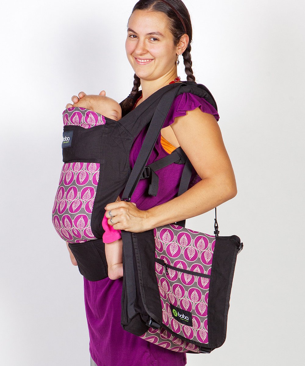 Boba Pack Shoulder Style Diaper Bag Can Attach to New Boba 3g and 4g Carriers Lila