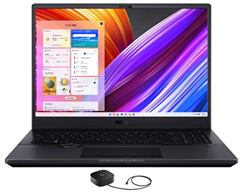 ASUS ProArt Studiobook 16 Workstation Laptop (Intel i7-12700H 14-Core, 64GB DDR5 4800MHz RAM, 2x4TB PCIe SSD RAID 0 (8TB), GeForce RTX 3070 Ti, 16.0" 60Hz 4K (3840x2400), Fingerprint, Win 11 Pro)