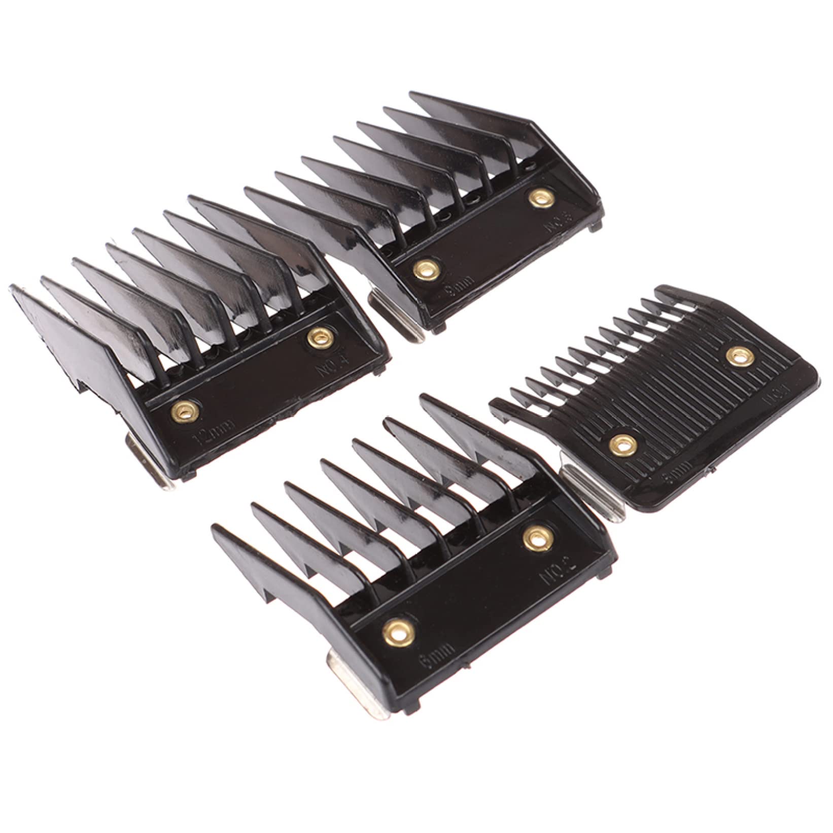 4 Pcs Universal Cut Clipper Limit Comb Guide Attachment Great for Professional Stylists and Barbers