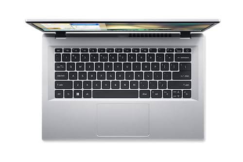Acer Aspire 3 A314-36P-35UU Slim Laptop | 14.0" Full HD IPS Display | Intel Core i3-N305 Processor | Intel UHD Graphics | 8GB LPDDR5 | 128GB NVMe SSD | Wi-Fi 6 | Windows 11 Home in S Mode,Silver