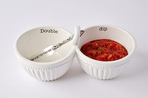 Mud Pie Ceramic Double Dip Set of 2