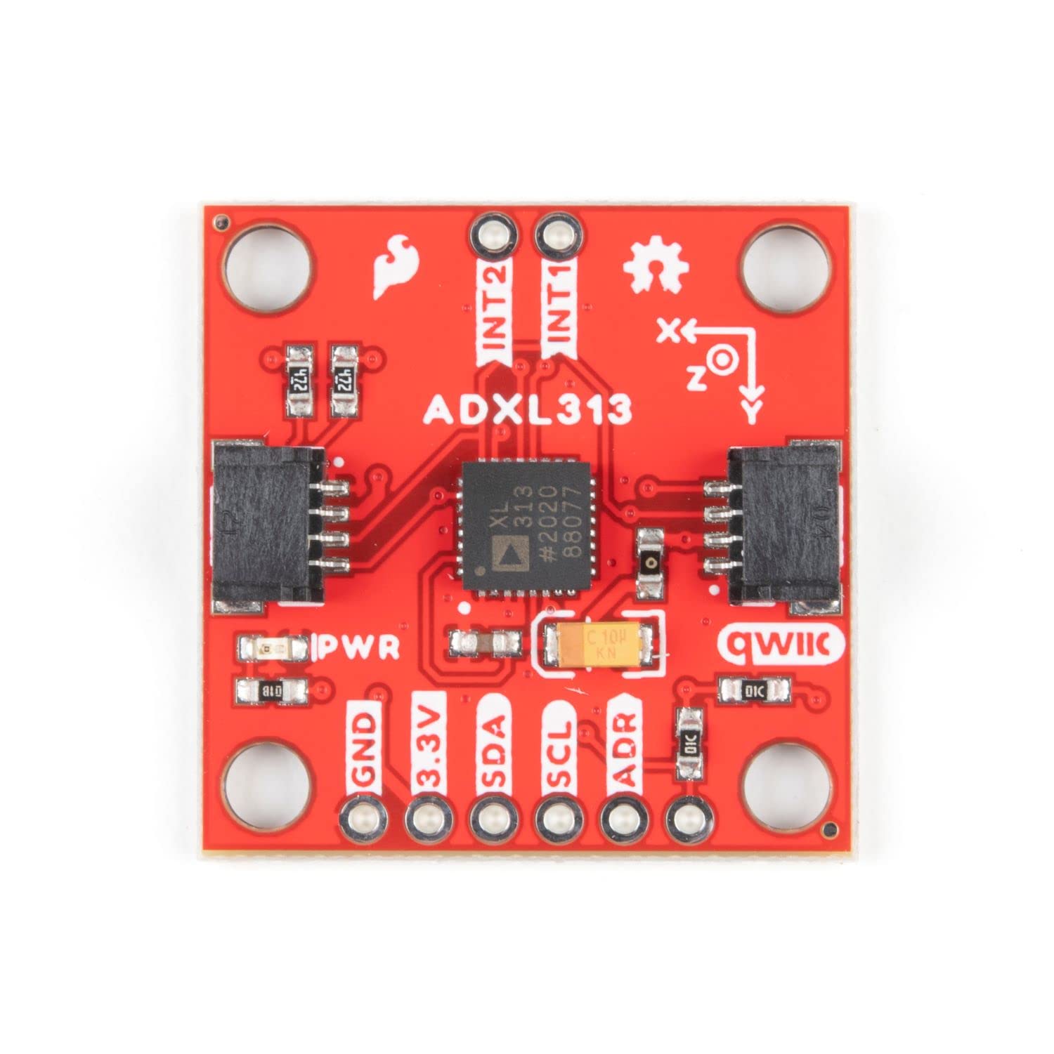 SparkFun Triple Axis Digital Accelerometer Breakout - ADXL313 (Qwiic) - Low Cost Low Power Up to 13-bit resolution-3-axis Accelerometer w/a 32-Level FIFO Stack Capable of Measuring up to ±4g