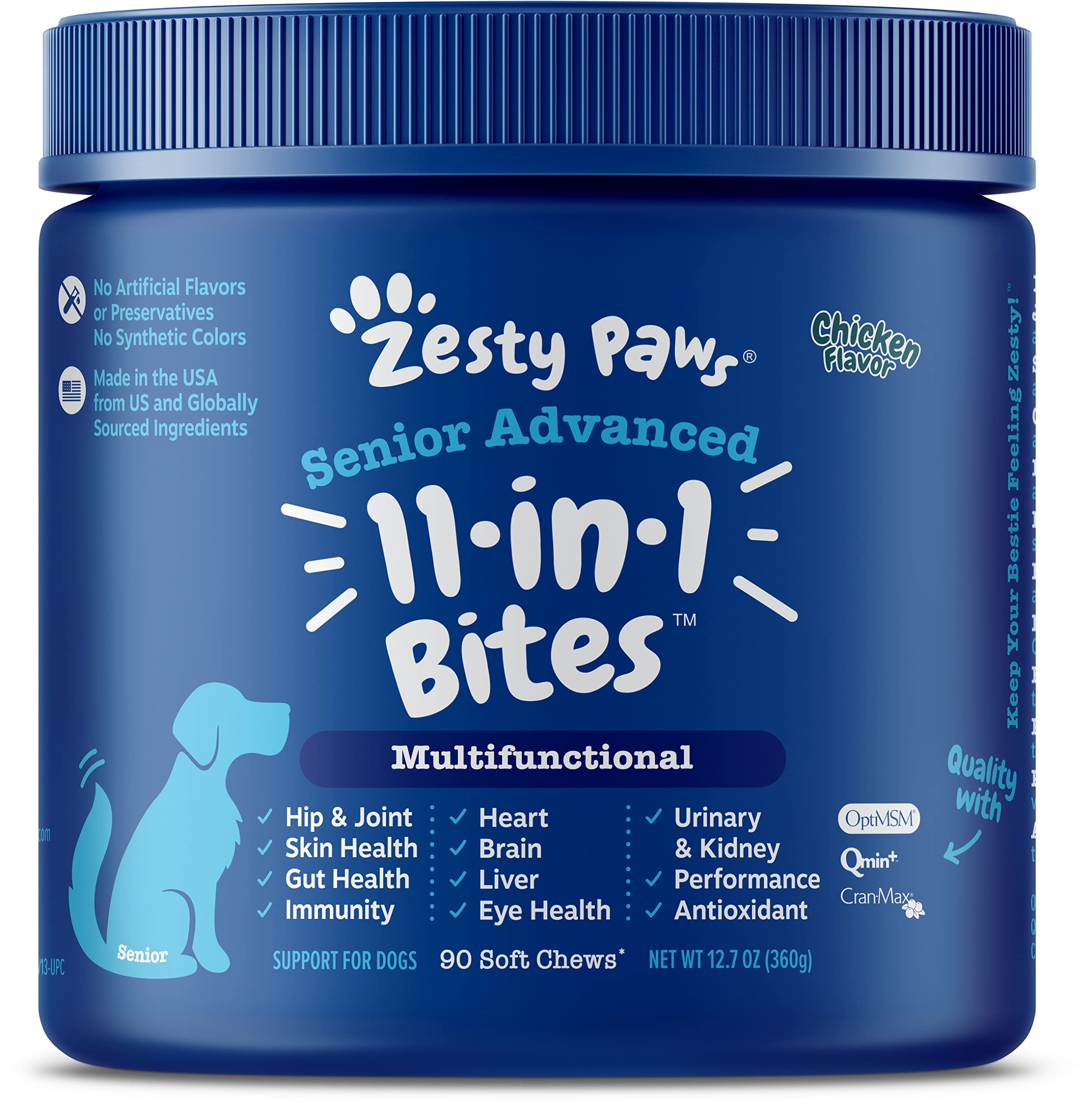 Allergy Immune Supplement for Dogs - with Omega 3 Wild Alaskan Salmon Fish Oil + Senior Advanced Multifunctional Supplement for Dogs β Glucosamine & Chondroitin