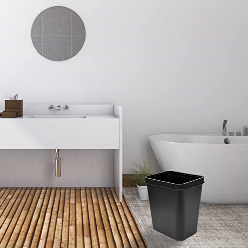 CHICIRIS Slim Trash Can, 8L Plastic Garbage Bin Rectangle Trash Bin for Kitchen Bathroom Bedroom, 10.8 x 7.9 x 11.8in (Gray)